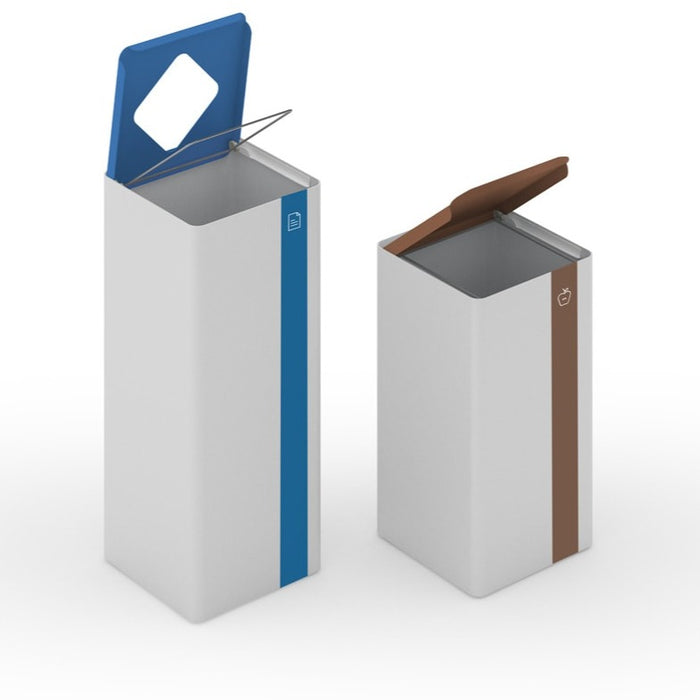 Rexite Unix 40 Litres Recycling Bin w Coloured Lid | Panik Design