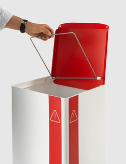 Rexite Unix 40 Litres Recycling Bin w Coloured Lid | Panik Design